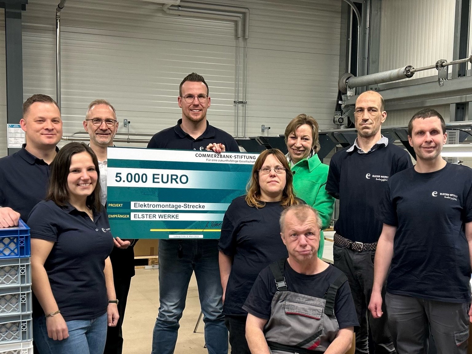 Elster Werke Ludwigsfelde erhalten Spende - Stadt Ludwigsfelde