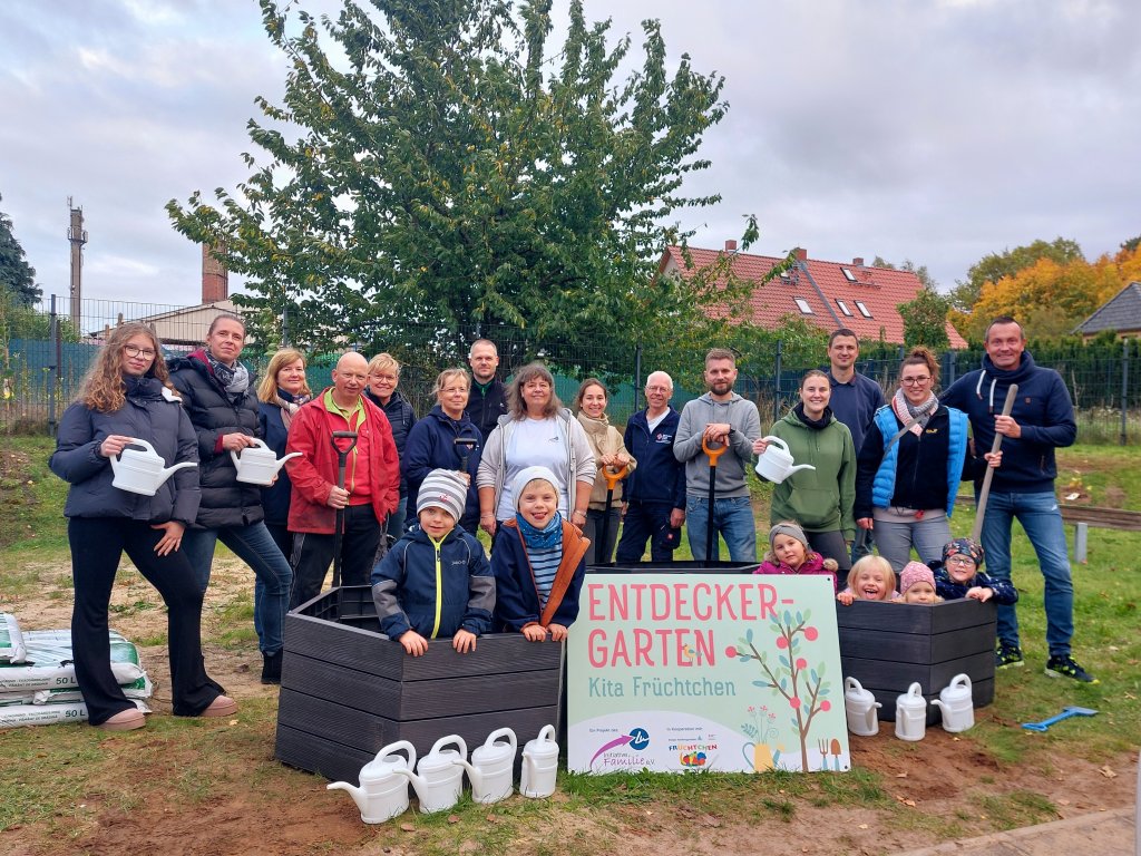 Entdeckergarten in der Kita Früchtchen eröffnet - Stadt Ludwigsfelde